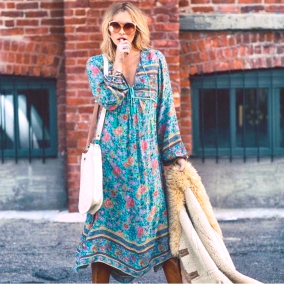 Spell | Dresses | Spell Folk Town Boho Midi Dress | Poshmark